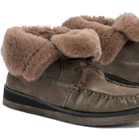 Trask | Shoes | Trask Shannon Genuine Shearling Lined Bootie Taupe ...